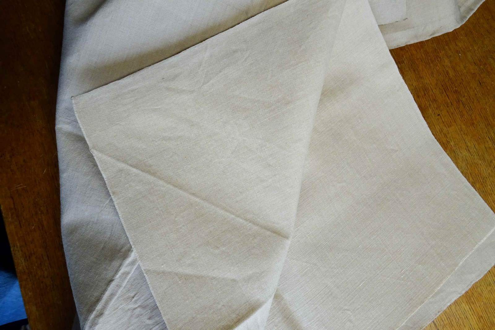Huge Length Of Heavy Antique French Linen - The Hoarde Vintage