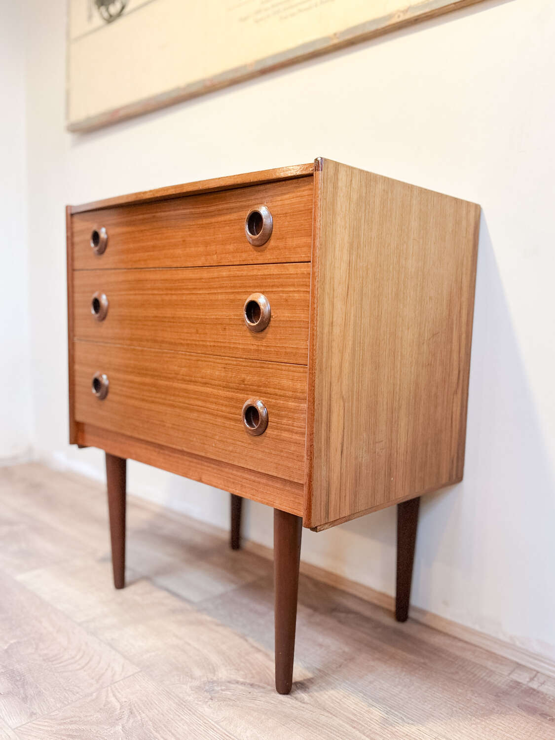 Vintage 1960s Avalon Teak Chest of Drawers - The Hoarde Vintage