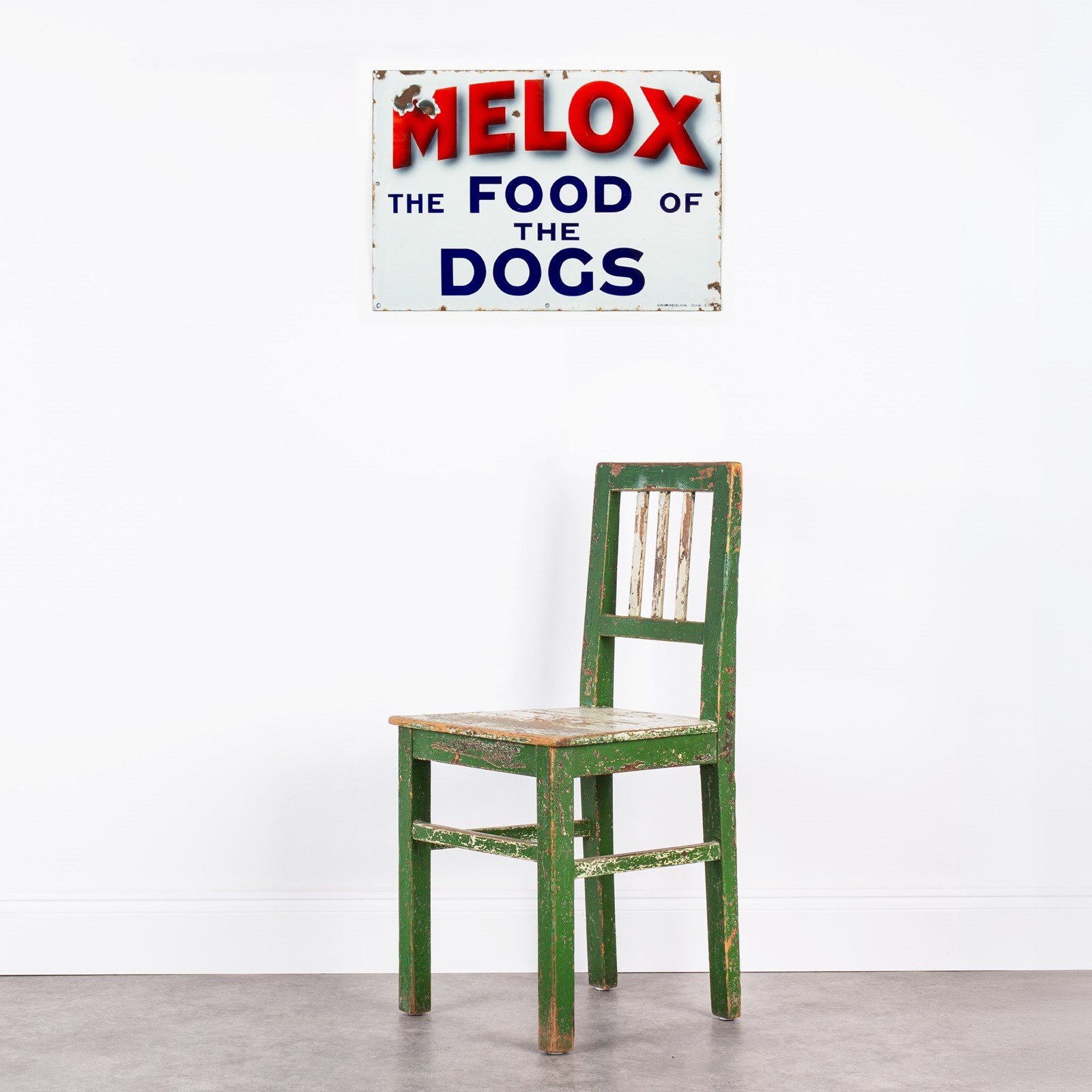 Melox - The Food Of The Dogs - Enamel Sign - The Hoarde Vintage