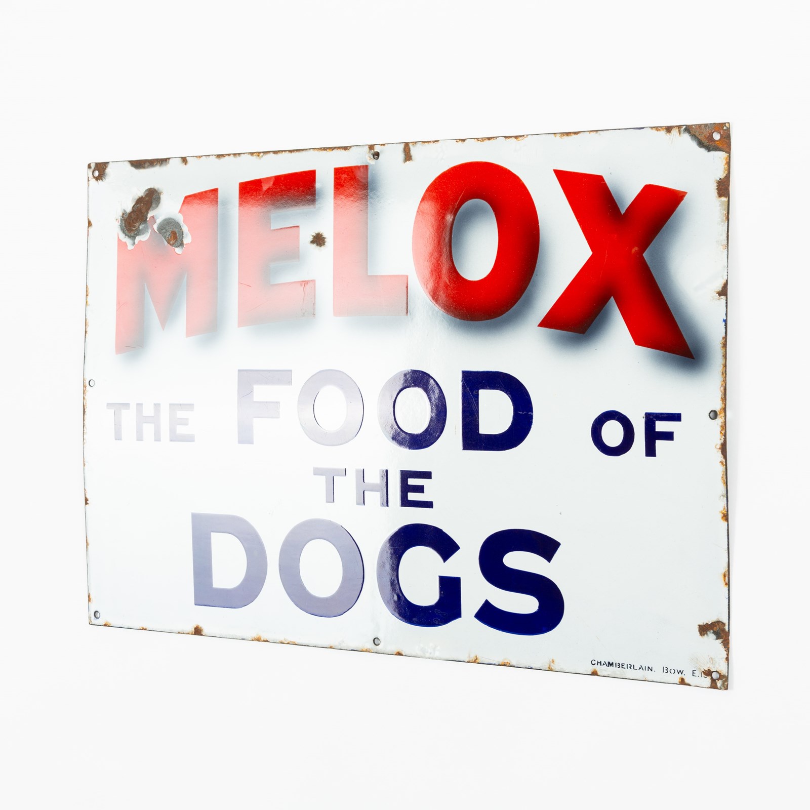 Melox - The Food Of The Dogs - Enamel Sign - The Hoarde Vintage