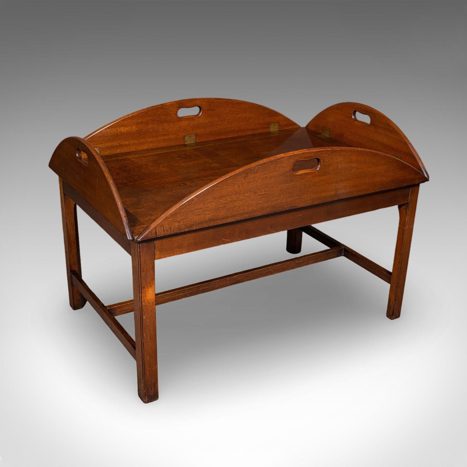 Large Vintage Butler's Tray Table, English, Serving Stand, Art Deco ...