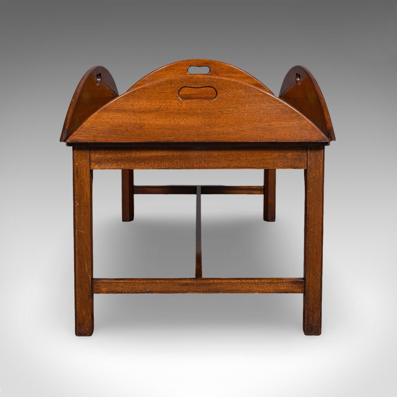 Large Vintage Butler's Tray Table, English, Serving Stand, Art Deco ...