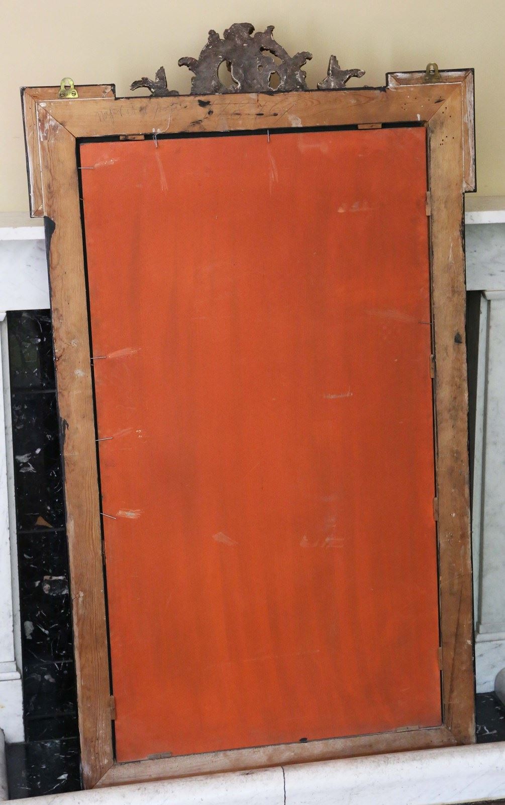 Antique Large C.1900 Gilt Overmantle Wall Mirror – High-Quality Ornate ...