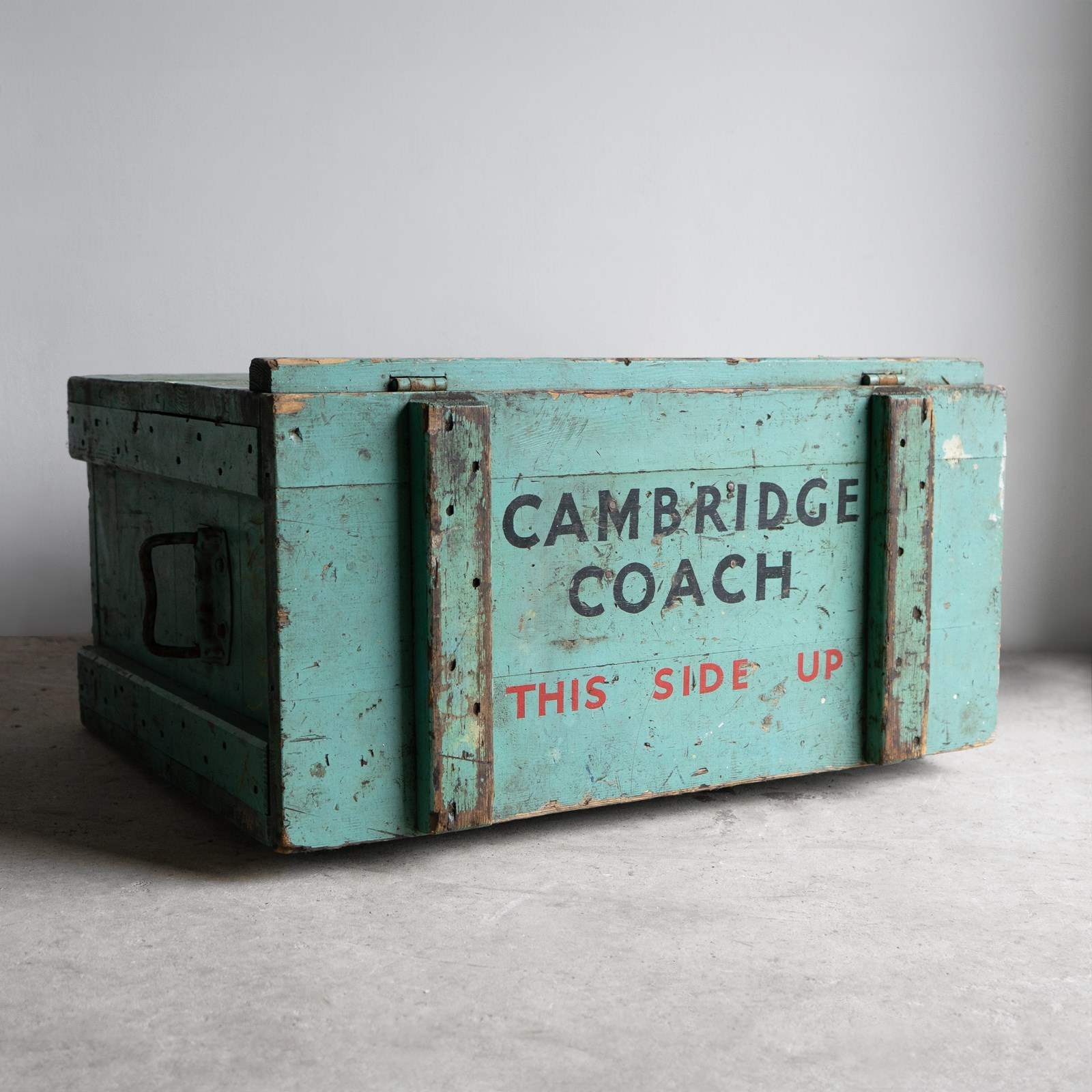 Vintage Cambridge University Rowing Team Ice Box Drinks Cooler Crate ...